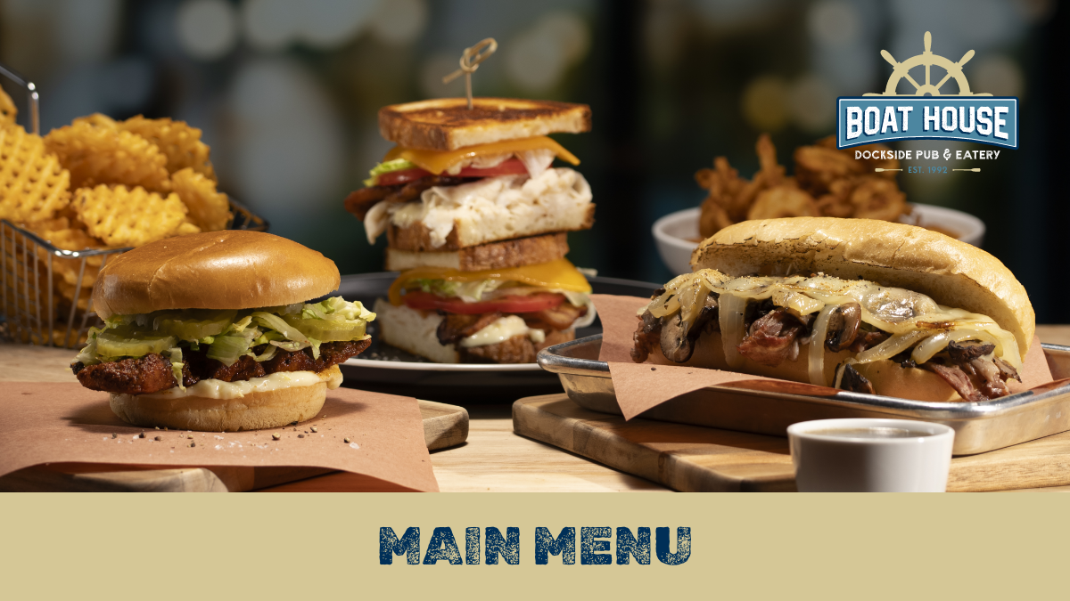 Main Menu | Boat House Pub & Eatery