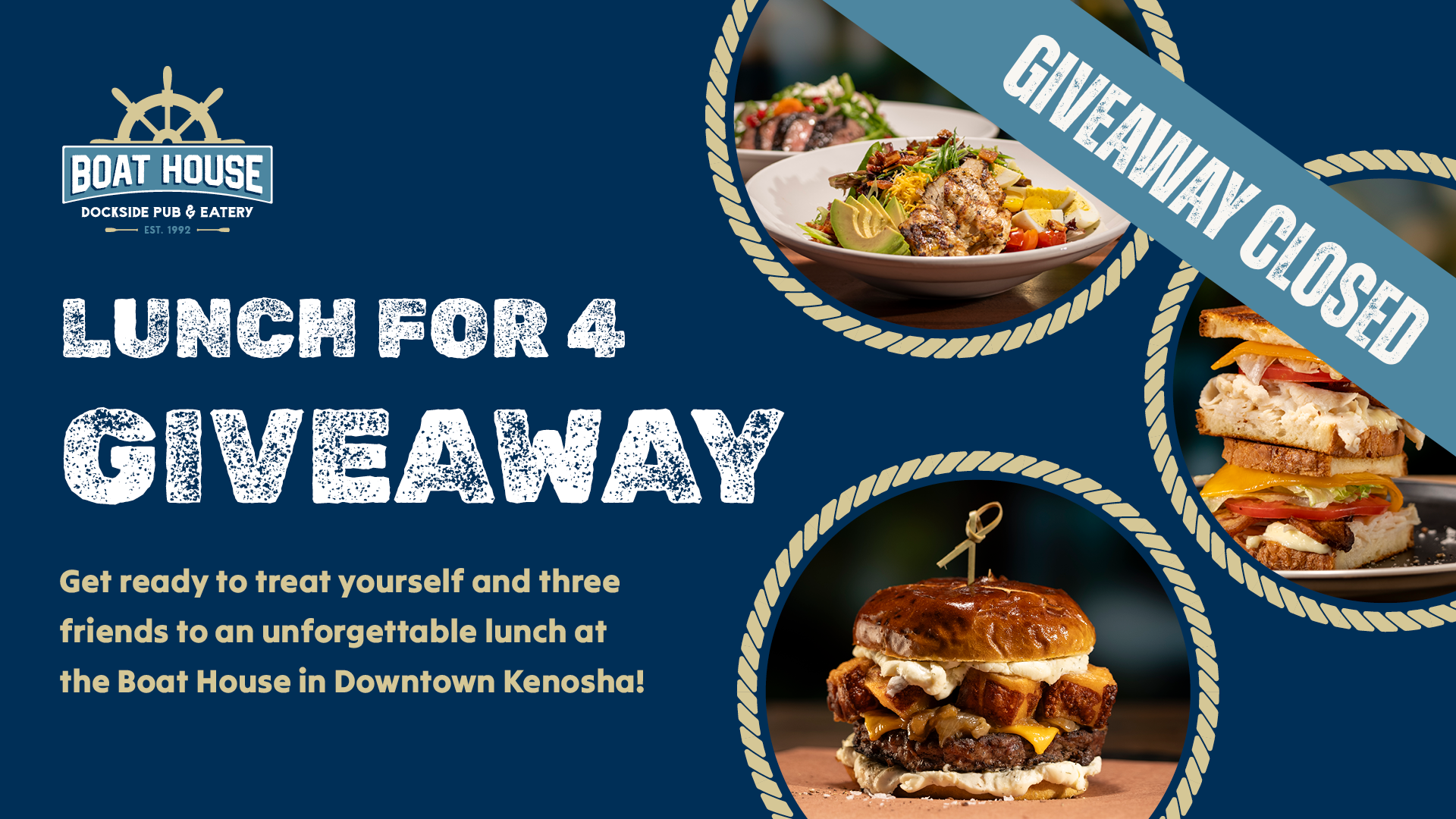 Win Lunch for Four at the Boat House! | Boat House Pub & Eatery